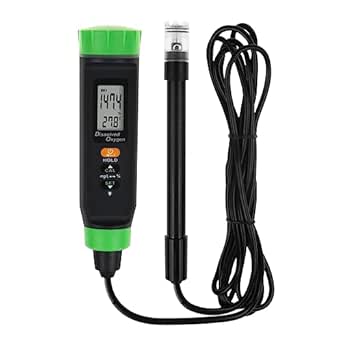 Dissolved Oxygen Meter with ATC Portable DO Meter with Long Cable ...