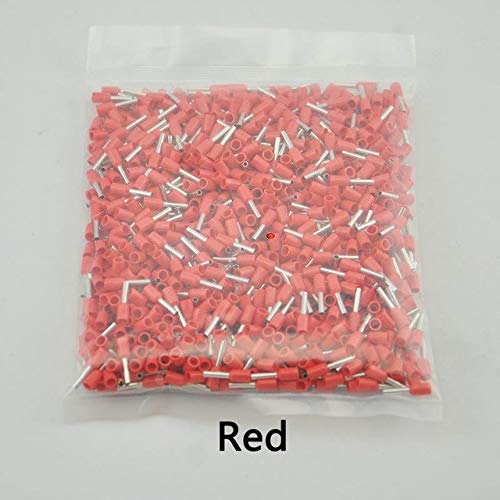 Davitu 1000 PCS E0512 Tube pre-insulating terminal insulated cable wire ...