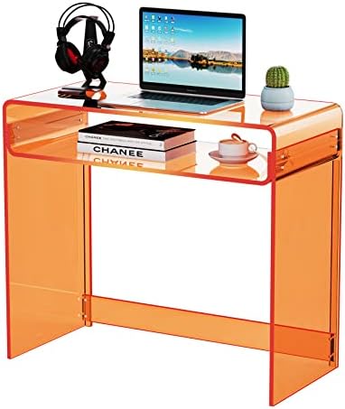 Amazon.com: solaround Acrylic Desk Laptop Workstation Study Table Home ...