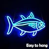 Tuna Neon Sign Blue Green Fish Neon Lights Signs for Wall Decor ...