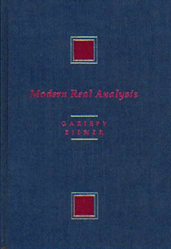 Amazon.com: Modern Real Analysis: 9780534944049: Gariepy, Ronald F ...