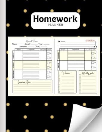 Amazon.com: WEEKLY HOMEWORK PLANNER: Assignment Tracker For Elementary ...