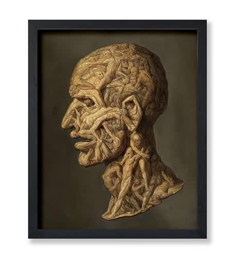 Amazon.com: Monem Art Vintage Writhing Human Figures in Head Poster ...