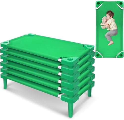 Amazon.com: Leinuosen Stackable Daycare Cots for Kids, 47" L x 22" W ...