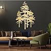Amazon.com: Wispy Pine Tree Metal Wall Art - Nature and Forest Decor ...