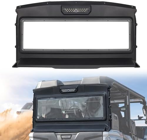 Amazon.com: CUSAUTV Rear Windshield for RMAX 4 1000, Back Windshield ...