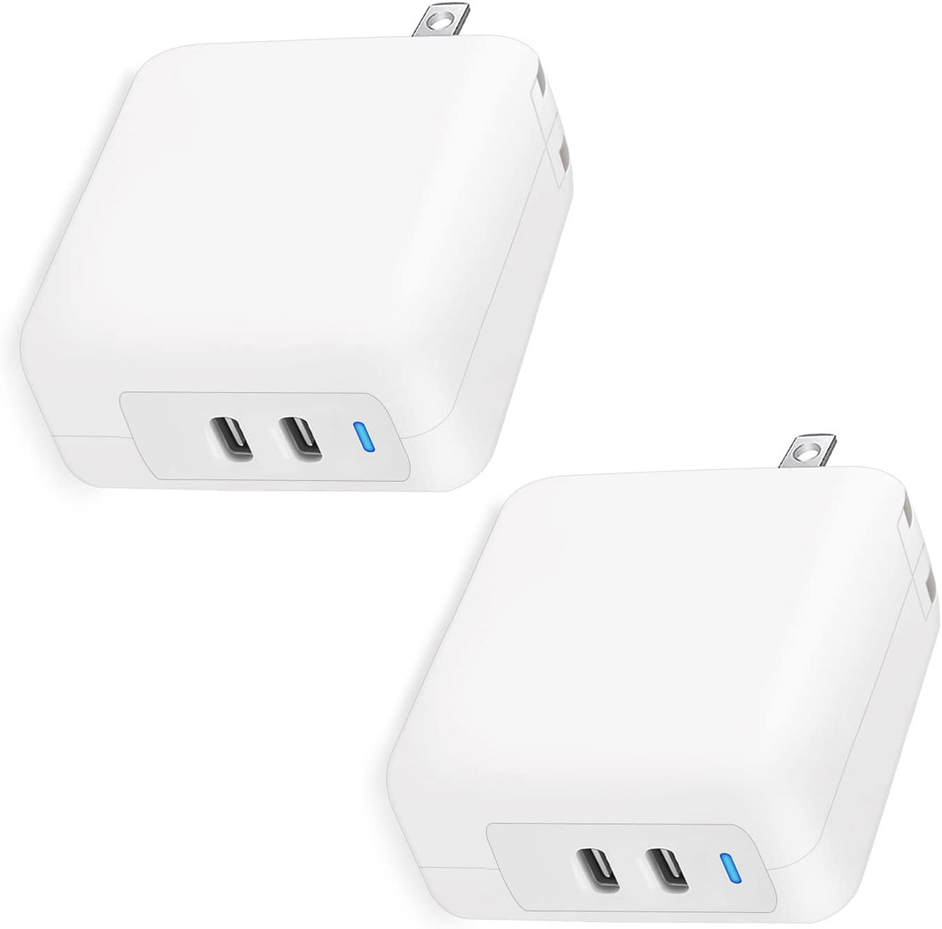 Amazon.com: [2-Pack]iPhone 16 15 Charger Block,35W 3-Port Fast USB C ...