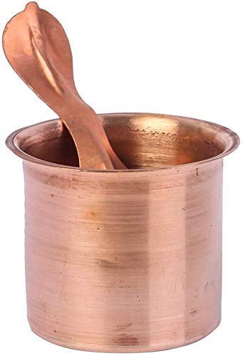 Buy Panch Patra Glass with Spoon Copper Kalash for All Puja Purpose ...