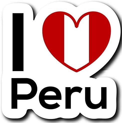 Amazon.com - I Love Peru Slogan Truck Car Window Bumper Sticker Decal 5"