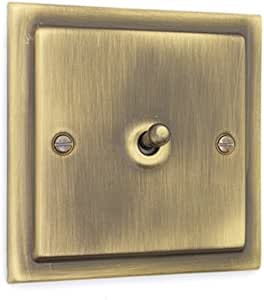 Victorian Range - Antique Brass 1 Gang Toggle Light Switch - V34AN ...