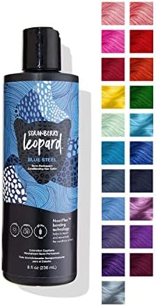 Amazon.com : Strawberry Leopard Blue Steel Semi Permanent Conditioning ...