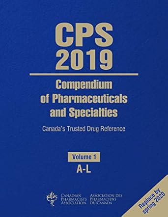 CPS: Compendium of Pharmaceuticals (Volume 2VSET): CPHA: 9781772410129 ...