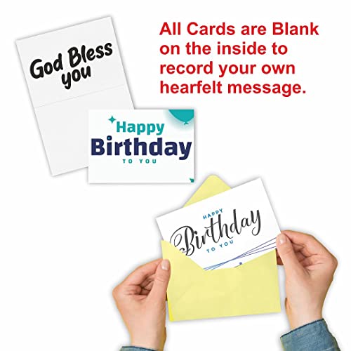 CVANU Attractive 9 Designs Greeting Cards, Blank Notecard With ...