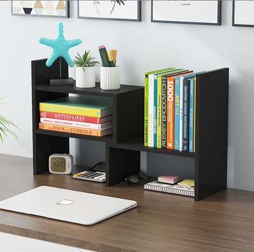 Amazon.com: Dyserbuy Desktop Shelf Organizer Office Storage, Adjustable ...