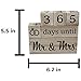 Amazon.com: Wedding Countdown Calendar Wooden Blocks - Engagement Gifts ...