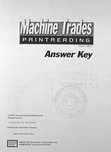 Machine Trades Printreading: ATP Staff: 9780826918826: Amazon.com: Books