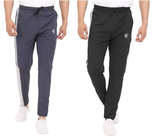 MAGKNIT Dry Fit Track Pant Combo for Men Pack of 2 : Amazon.in ...