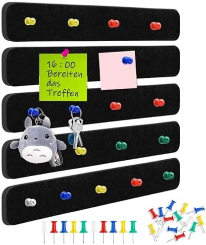 Bulletin Board, Notice pin Board Message Board with 35pcs Drawing Pins ...