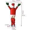 Christmas Santa Claus Ornaments Cute Climbing Santa with Pants off ...