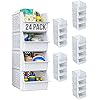 Amazon.com - TidyFriend Plastic Stackable Bins for Pantry, 24 Pack ...