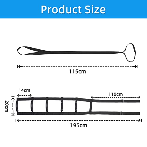 Bed Ladder Assist, Adjustable Bed Ladder Straps with Handles, 6 Handle ...