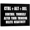 Amazon.com: Pyradecor Motivational CTRL+ALT+DEL Classroom Positive ...