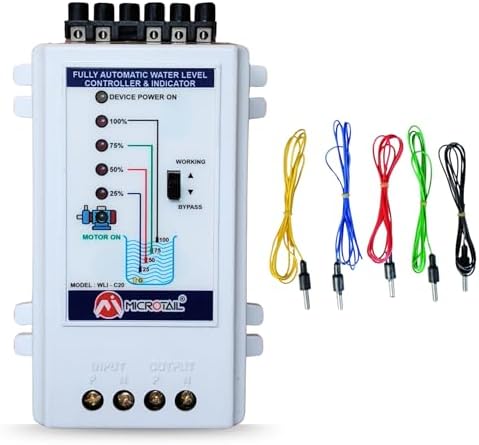 Microtail Automatic Water Level Controller, 4 Level Indicator, 5 ...