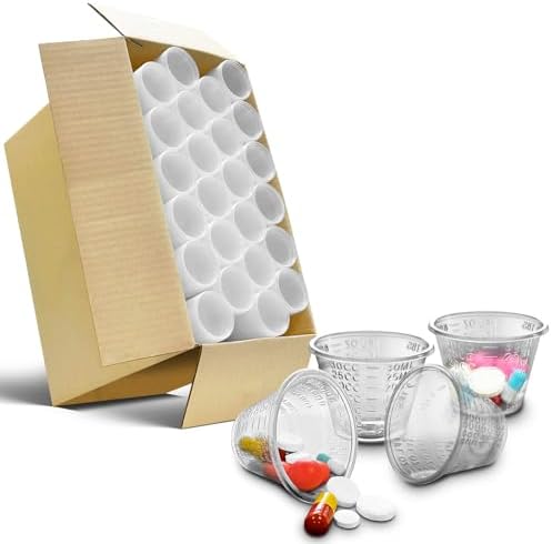 Bundle Pack, 2000x 30ml RE-GEN Clear Reusable Plastic Medication ...