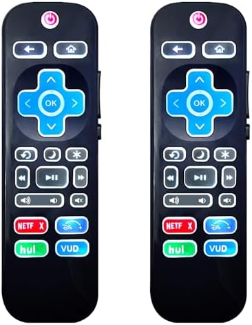 Amazon.com: kaxmyt Pack of 2 Replacement Backlit Remote for Roku TV ...