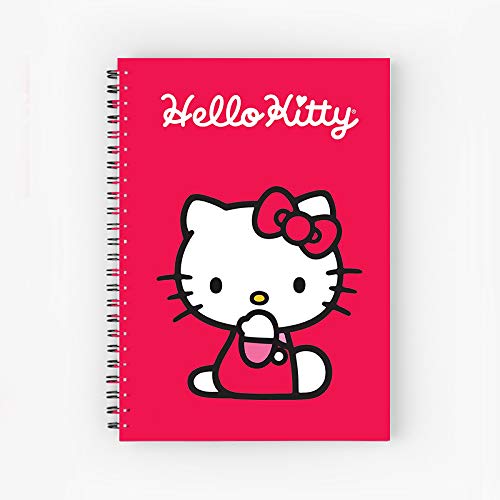 Art Bundle Hello Kitty Notebook - 80 GSM, Wiro Bound Diary, with Plain ...