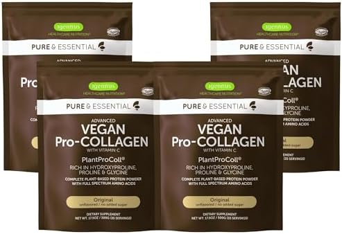 Amazon.com: Pure & Essential Vegan Collagen Peptide Powder, Enhanced ...