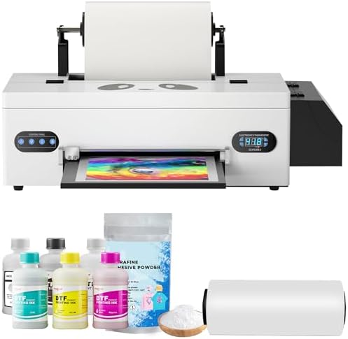 Amazon.com: DSV DTF Printer A3 L1800 Transfer Printer with Roll Feeder ...