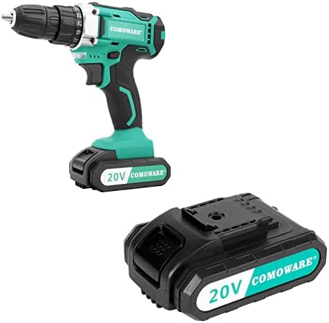 Amazon.com: COMOWARE 20V Cordless Drill, Electric Power Drill Set with ...