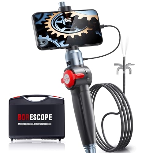 Snapklik.com : Articulating Borescope, Ralcam 2-Way 180 Inspection Camera