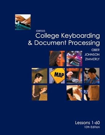 Gregg College Keyboarding and Document Processing: Take Home Kit 1 for ...
