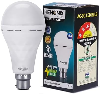 Buy HENONIX Inverter Light Bulb | Emergency Light | LED Bulb Light | 12 ...