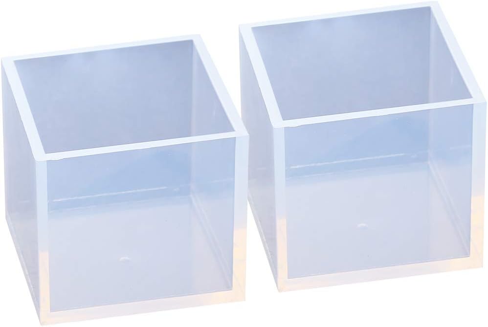 Amazon.com: 8 Pcs Cube Cuboid Resin Molds, FineGood Clear Resin Mold ...