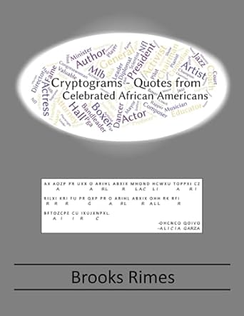 Amazon.com: Cryptograms - Quotes from Celebrated African Americans ...