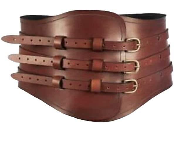 Amazon.com: Handmade Roman Leather Belt Arming Wear Belt Brown Leather ...