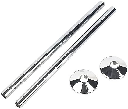 2 X 15mm X 300mm Chrome RADSNAPS Pipe Covers Collars Bathroom Radiators ...