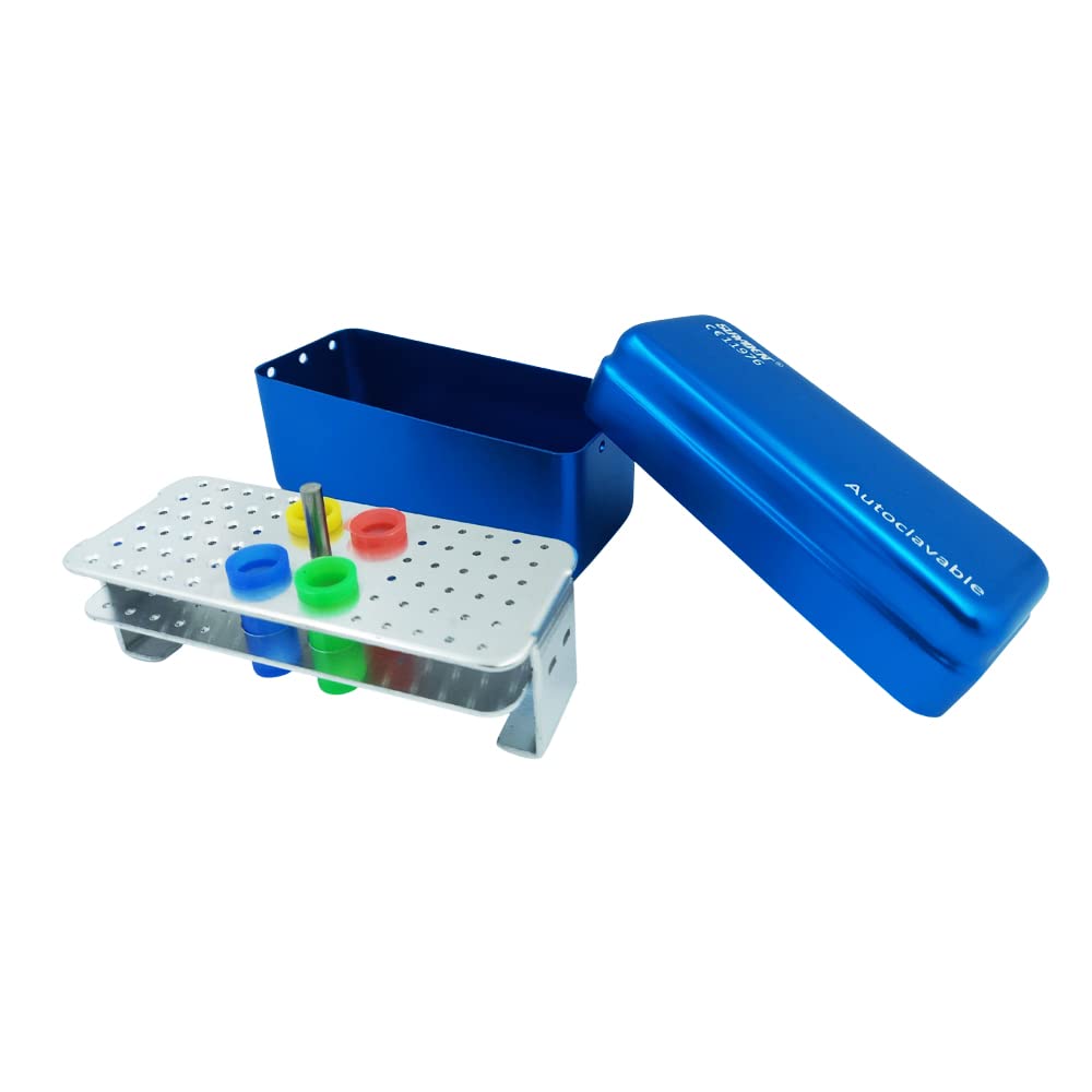 Suryadent Dental Endo Box 60 Holes Autoclavable Aluminum Burs ...