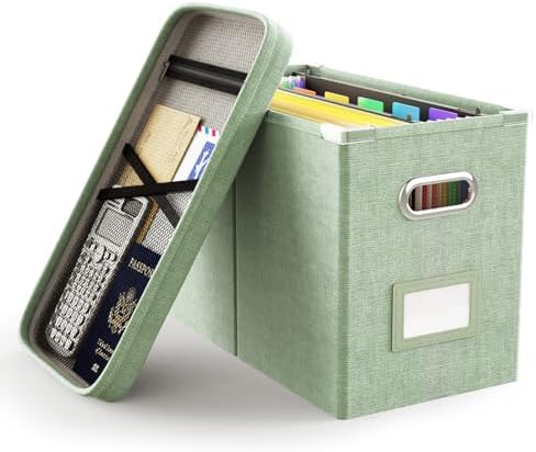 Amazon.com: URFORESTIC Seagrass File Storage Box Organizer ...