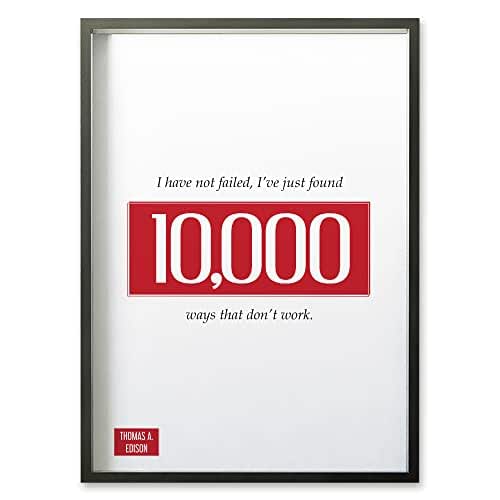 Amazon.com: Thomas A. Edison Motivational Quote Print, I Have not ...