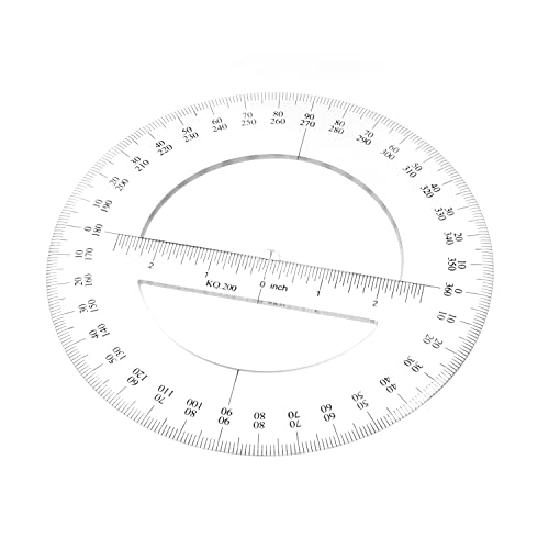 Utoolmart 360 Angle Measurement Tool,20cm / 7.9-inch Angle Measurement ...