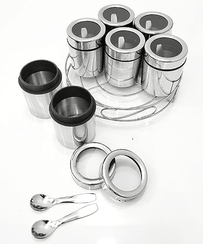 ATROCK Masala Box For Kitchen | Stainless Steel Masala Dabba | Set Of 7 ...