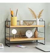 Amazon.com: GENDLTHIJ Desktop Shelf Organizer, Small Wood Countertop ...