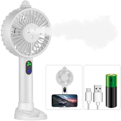 HandFan Hand Held Fan Misting Handheld Rechargeable Fans Battery ...