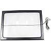 A4 Desktop Magnifying Glass Hand-free Rectangular Full-Page Magnifier 4 ...