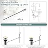 Extension Rod Converter for Bathroom Pop Up Drain Rod, 6.64 Inch ...