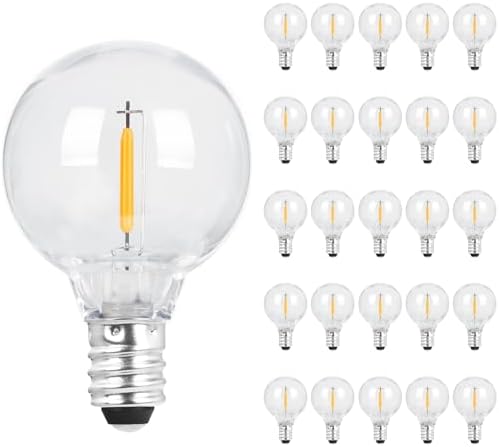 DIQMIAQ G40 LED Replacement Light Bulbs 120V E12 Shatterproof Globe ...